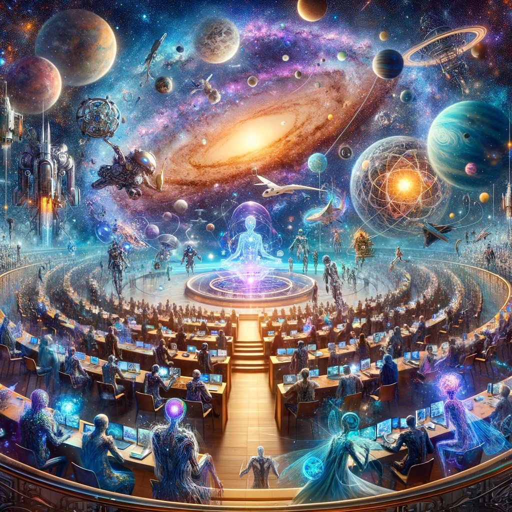 Ode to Cosmic Minds – AI Mind Garden